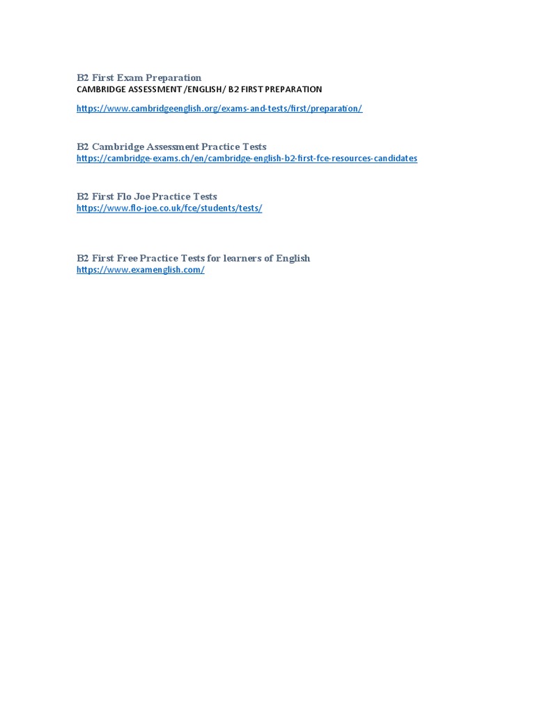 B2 First Exam Preparation | PDF