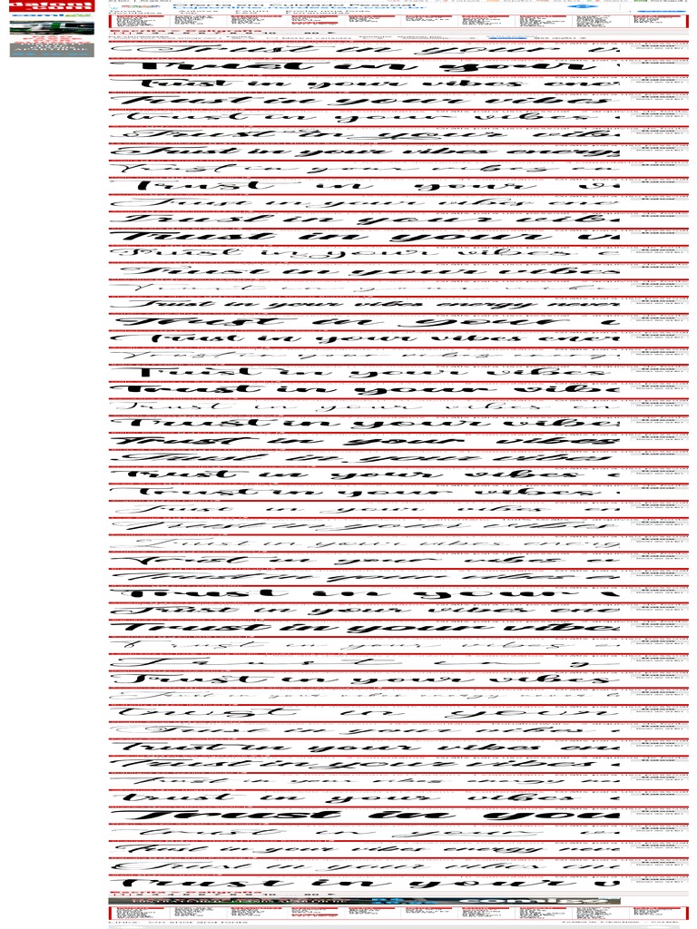 Escrita Caligrafia dafont.com | PDF | Caligrafia