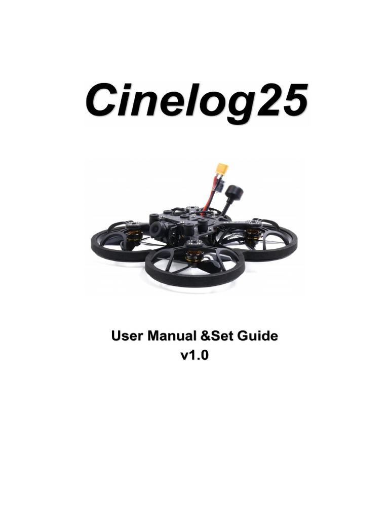 GEPRC CineLog25 Drone Manual | PDF | Device Driver | Manufactured Goods