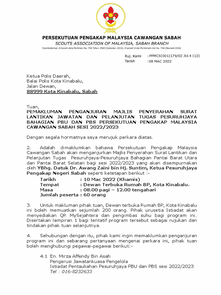 Surat Makluman | PDF