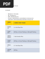 Your 1/2 Marathon Training Plan | PDF | Individual Sports | Long ...