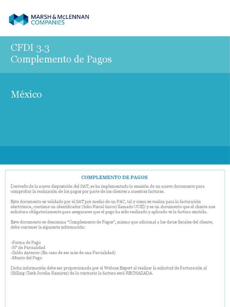 Complemento de Pagos | PDF