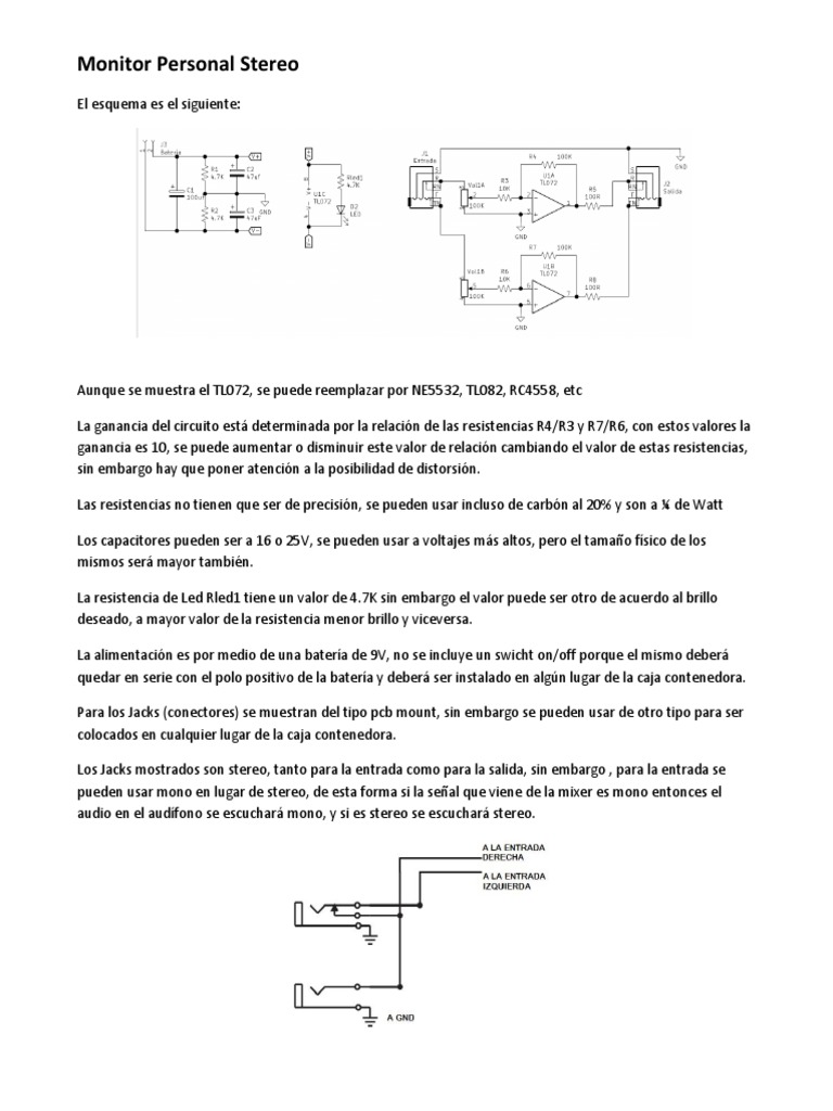 Monitor Personal Stereo | PDF