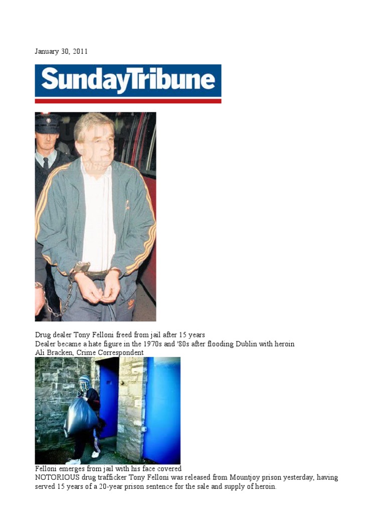 Tony Felloni: Dublin's Heroin King Released | PDF | Illegal Drug Trade ...