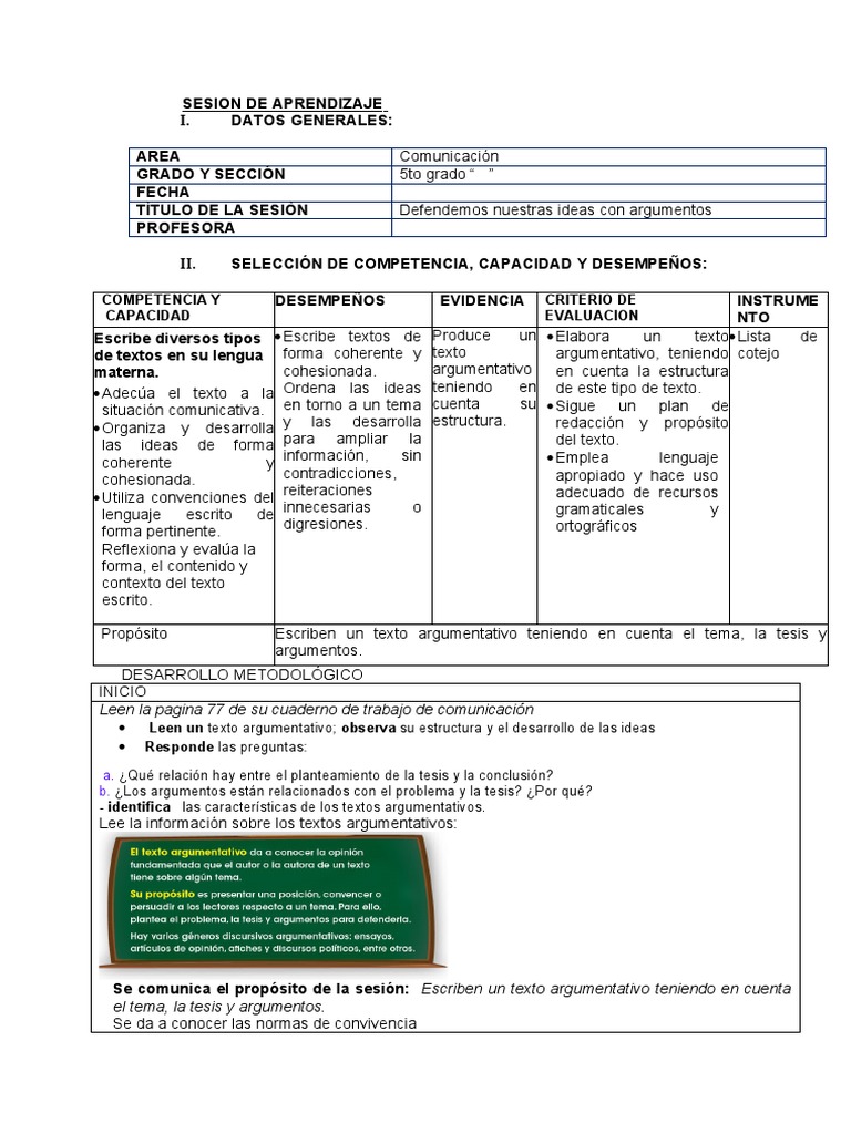 Defendiendo nuestras ideas: Cómo escribir un texto argumentativo ...