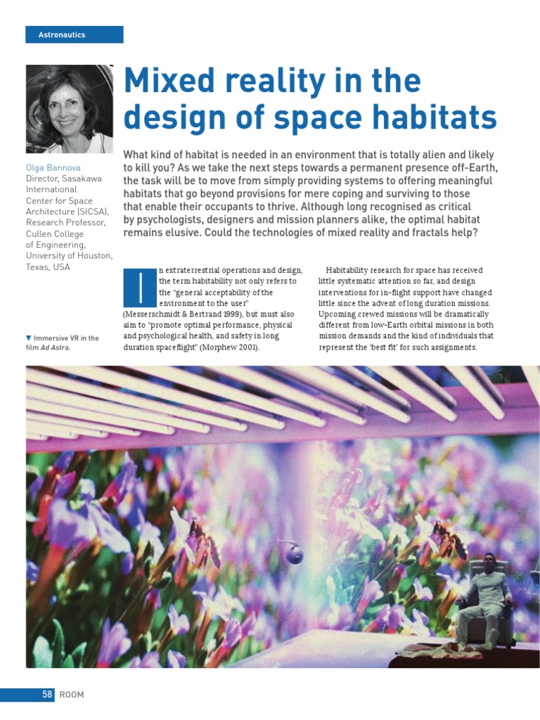Mixed Reality in The Design of Space Habitats: Olga Bannova | Download ...