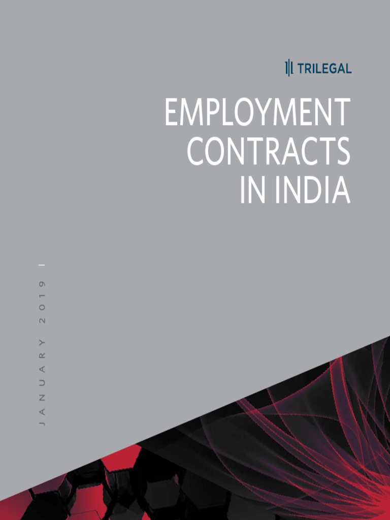 Employment Contracts In India Pdf Employment Civil Law Legal System