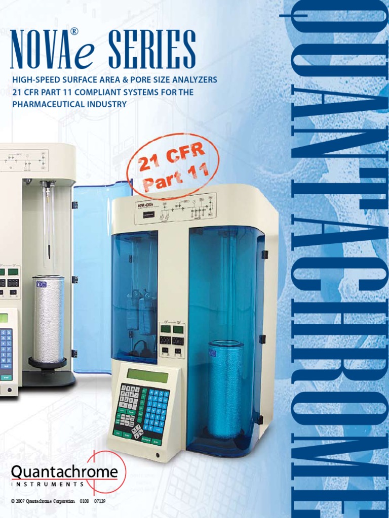 Quantachrome Instruments Nova e Series Brochure | PDF