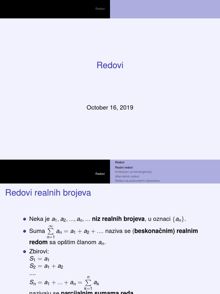 Redovi | PDF