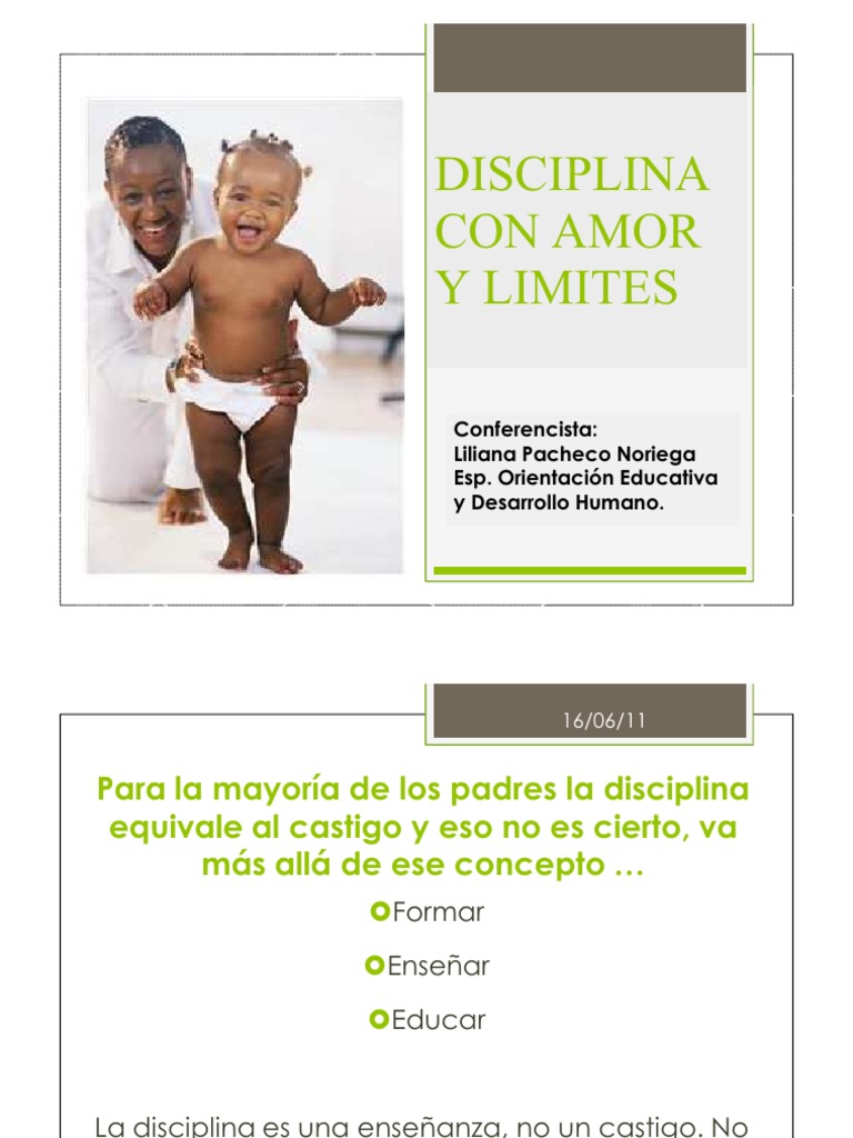 Disciplina Con Amor Y Límites Pdf Disciplinas Autoestima