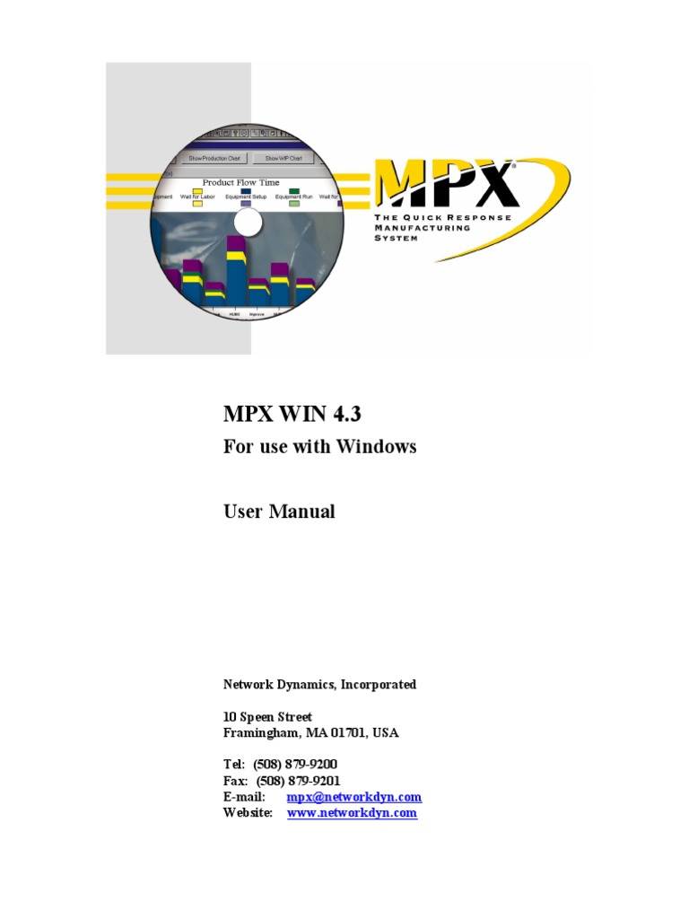 MPX WIN 4.3 Manual | PDF | Simulation | Microsoft Windows