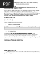 Sample Mov Templates | PDF | Mentorship | Teachers