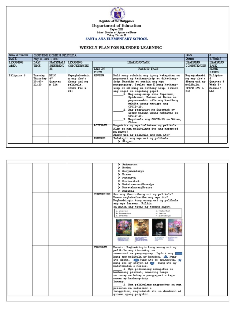 Raise-Plus-Wlp-Grade 6-Q4-W5 | PDF