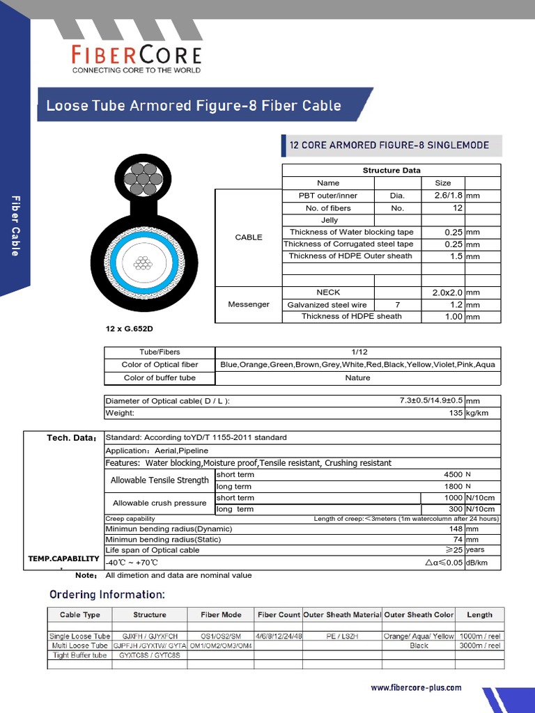 FOC Outdoor 12core | PDF | Optical Fiber | Building Engineering