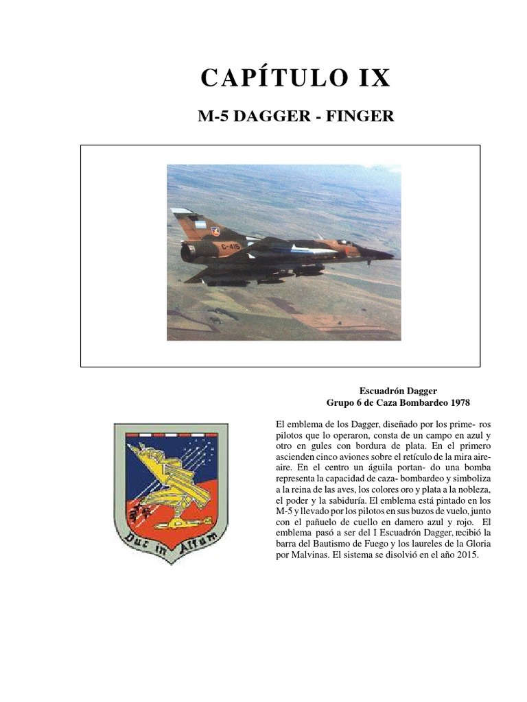 Capitulo 09 M 5 Dagger Finger | PDF | Avión de combate | Aviación