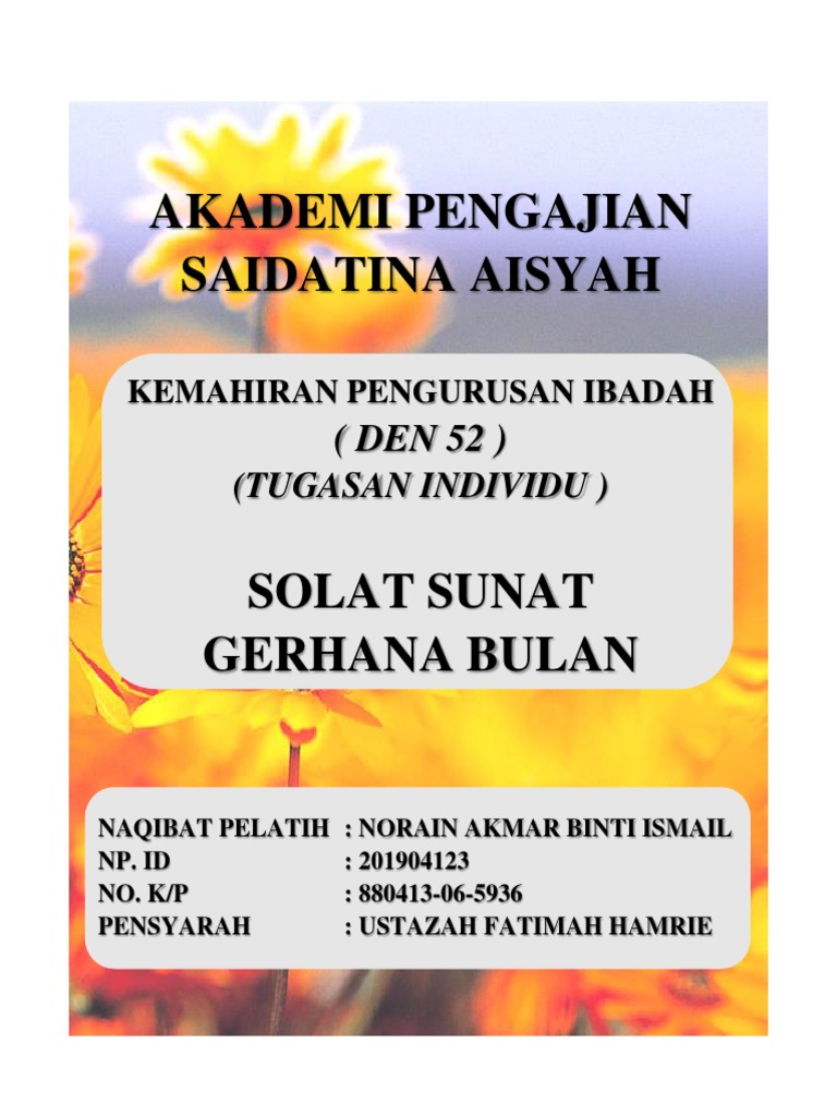 Modul Dan Manual Solat Sunat Gerhana Bulan | PDF | Agama & Spiritualitas
