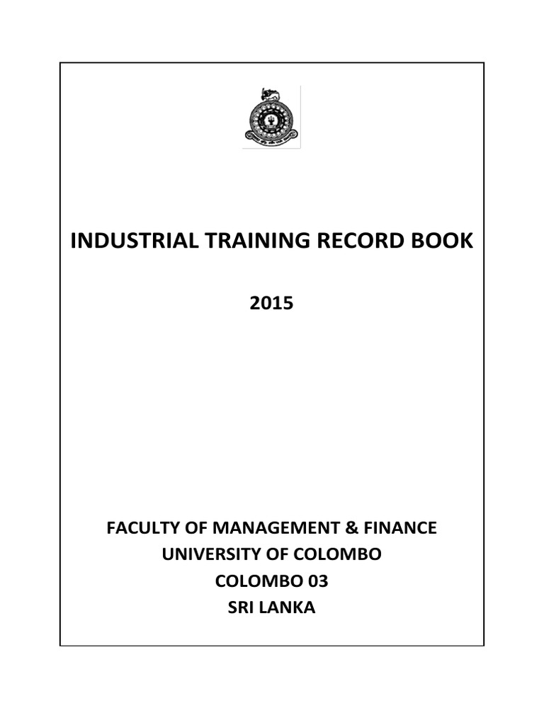 Industrial Training Record Book 2015 | PDF | Undergraduate Education ...