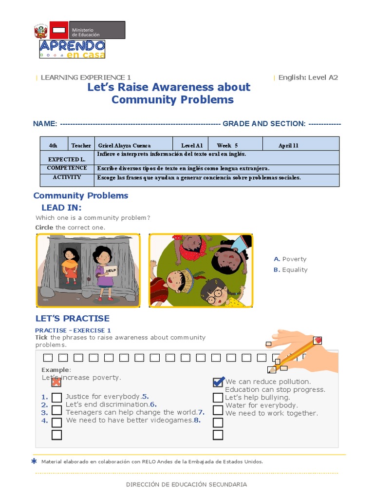 Raising Awareness of Community Issues | PDF