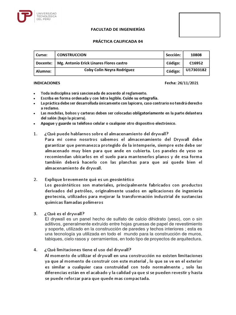 PC 4 Coby Neyra Rodriguez | PDF | Polímeros | El plastico