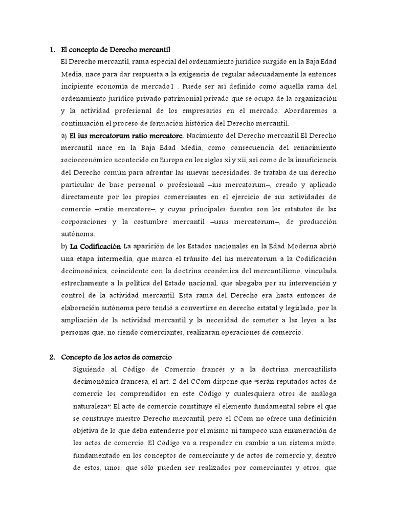 Legislacion Mercantil 1 | PDF | Comercio | Economias