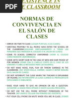 10 Reglas de Clase en Inglés y Español | PDF