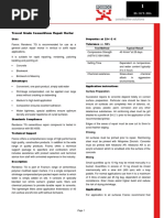 Fosroc Renderoc HB40 TDS | PDF | Concrete | Composite Material