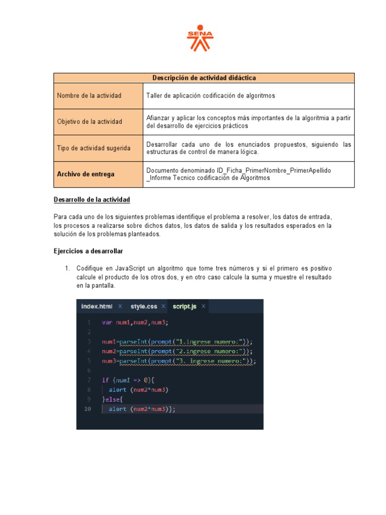 Algoritmos 220501096 | PDF | Algoritmos | Script Java Algoritmos 220501096 | PDF | Algoritmos | Script Java