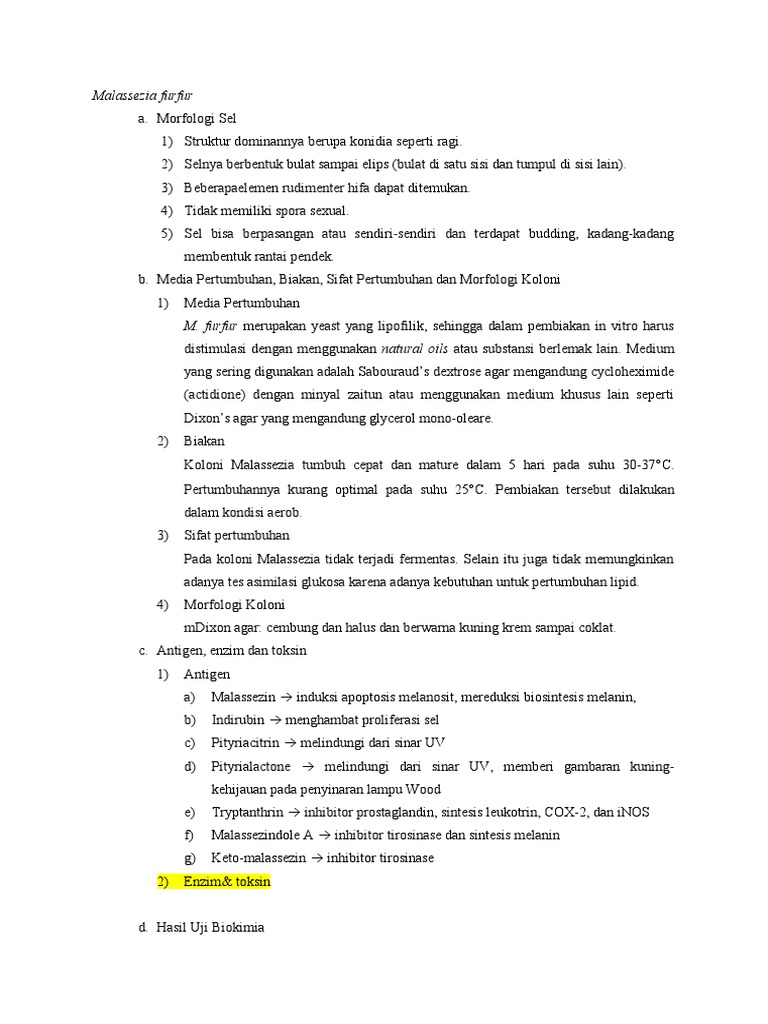 Malassezia Furfur | PDF