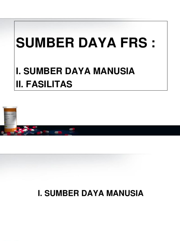 Manajemen Sumber Daya FRS | PDF