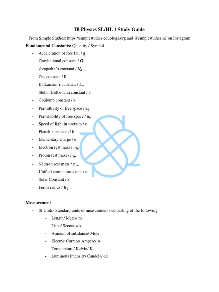IB Physics SL/HL Study Guide | PDF | Waves | Force