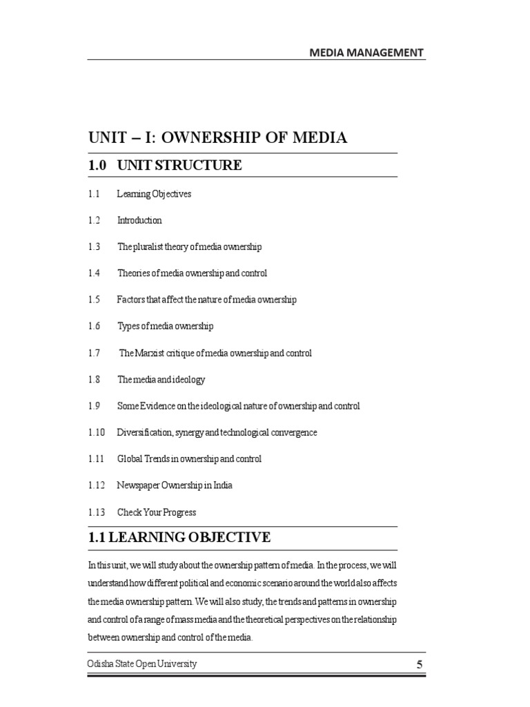 Media Ownership.. Note | PDF | Mass Media | Capitalism