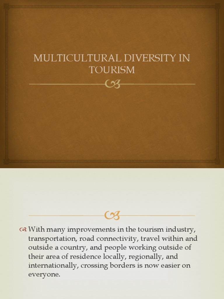 Multicultural Diversity in Tourism | PDF