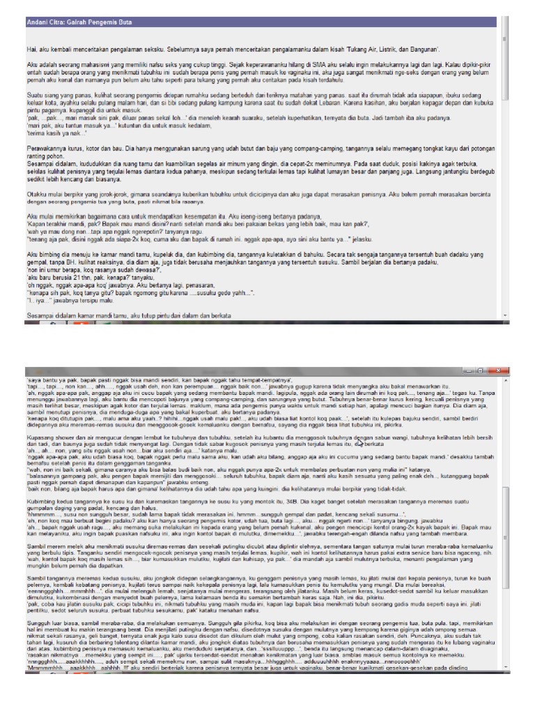 Andani - Gairah Pengemis Buta | PDF