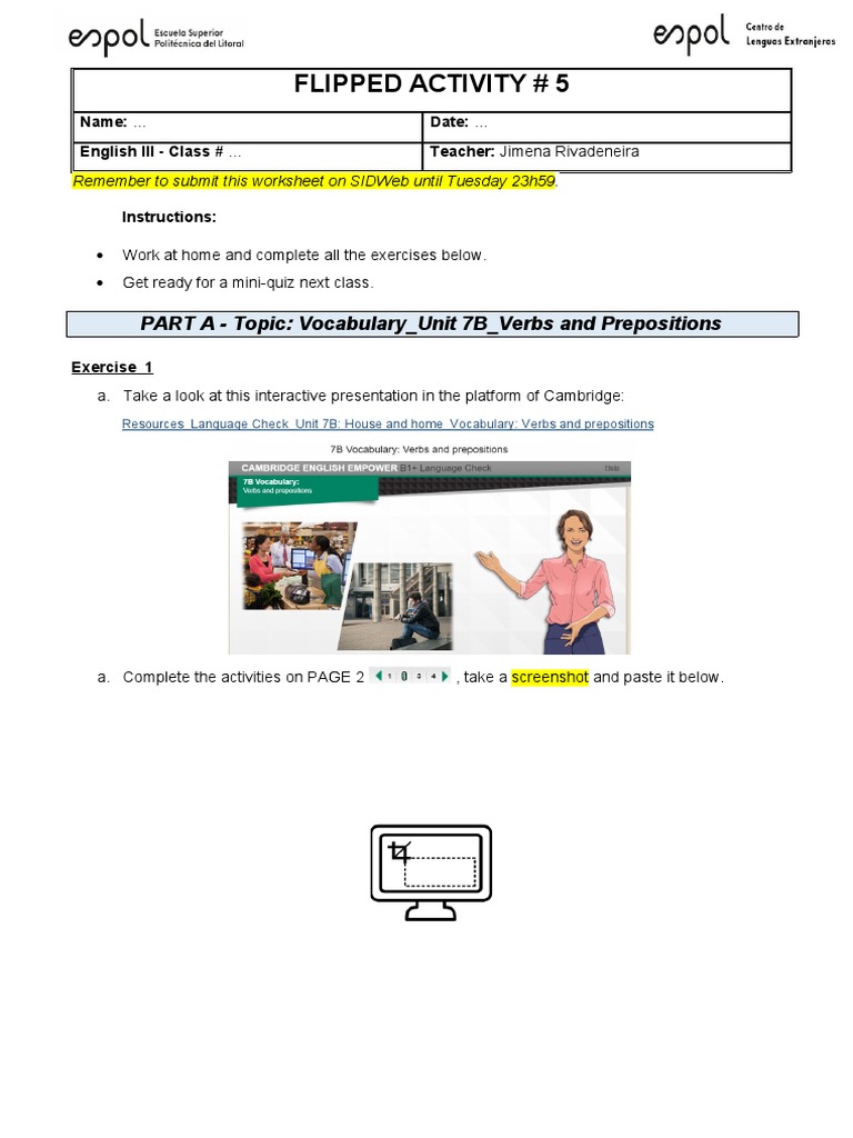 Flipped Activity Grammar & Vocabulary | PDF | Cognition | Language Families
