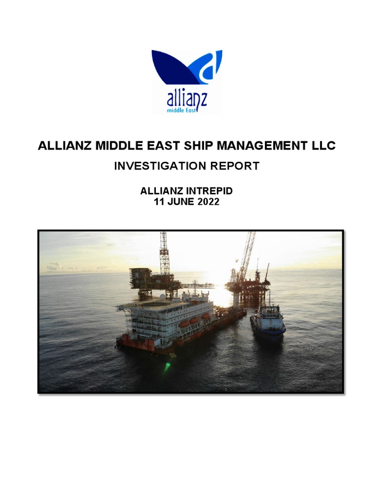 Allianz Intrepid - Investigation Report | PDF | Reliability Engineering ...