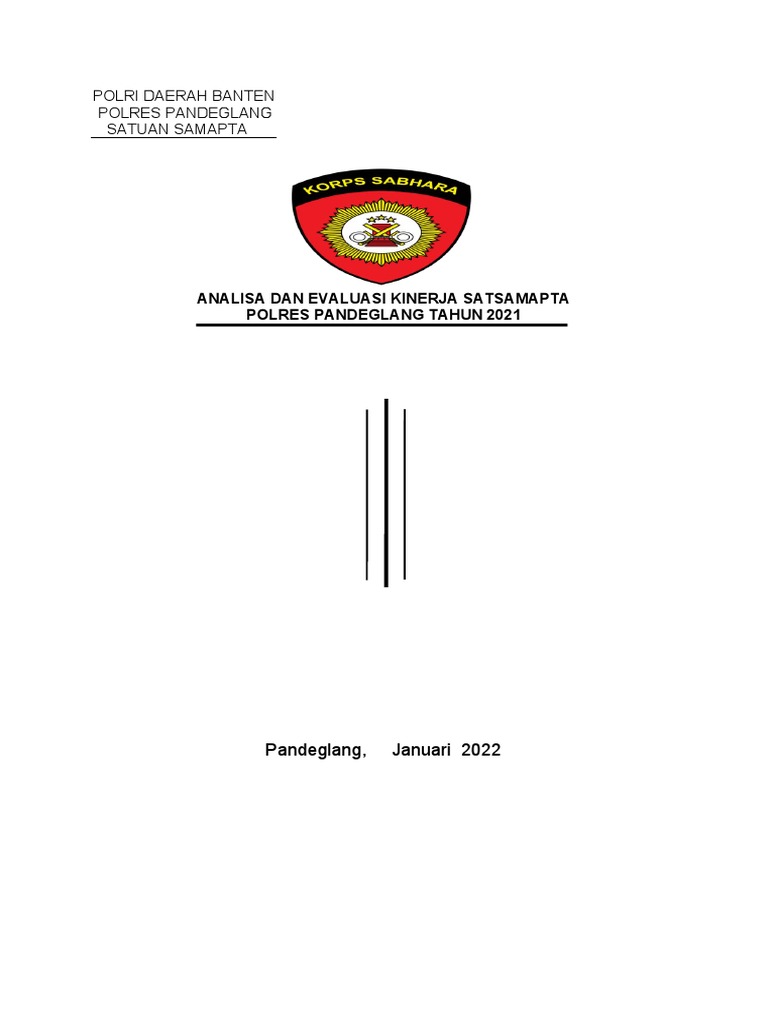 Lap Anev Tahun 2021 Satsamapta | PDF