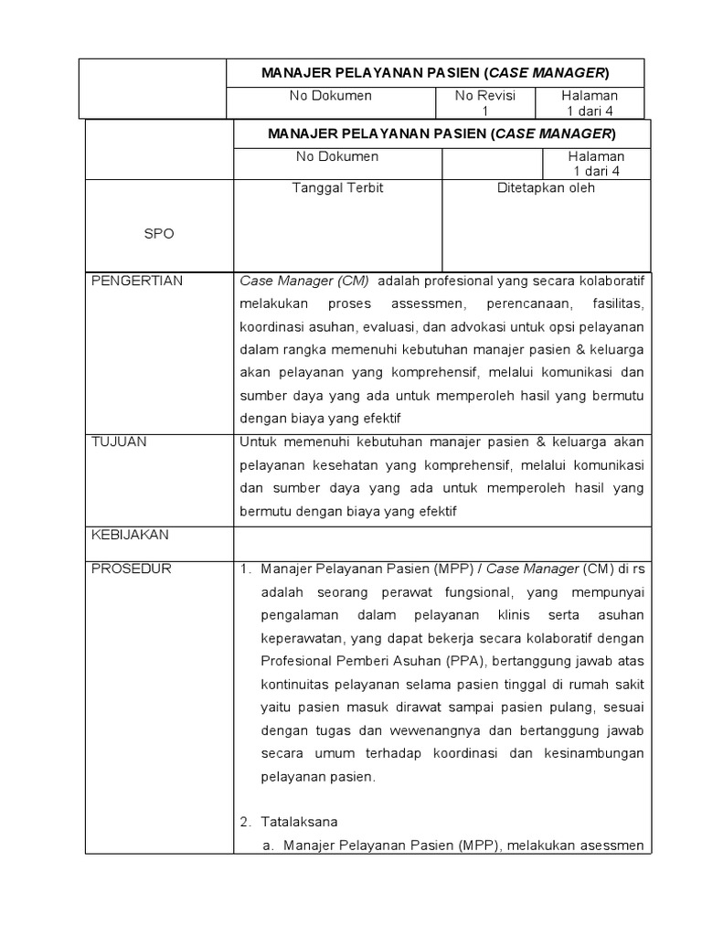 Contoh Spo MPP | PDF