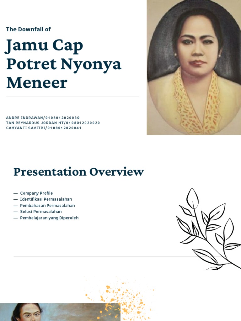 Jamu Cap Potret Nyonya Meneer | PDF