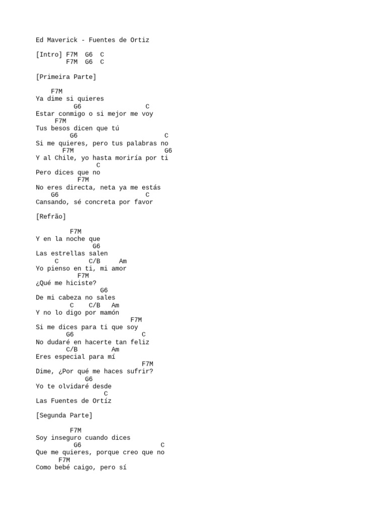 Ed Maverick - Fuentes de Ortiz Guitarra Tan | PDF