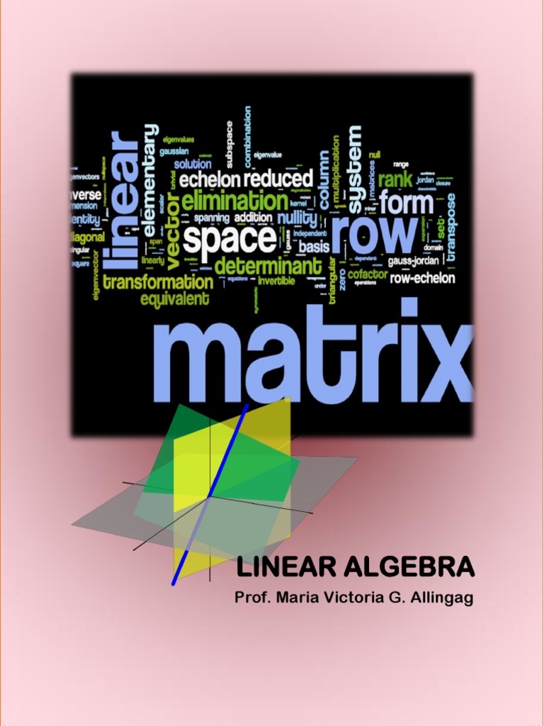 Linear Algebra - Module 1 | PDF | Eigenvalues And Eigenvectors | Matrix ...