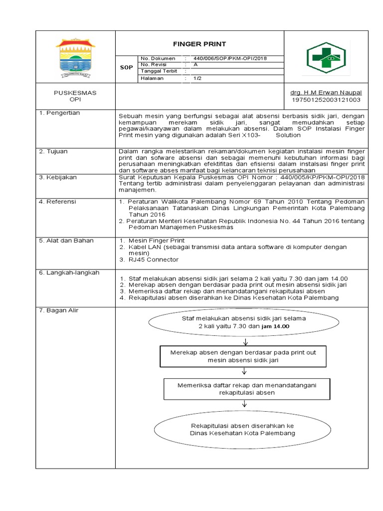 1.2.5 EP 10 Sop Finger Print | PDF
