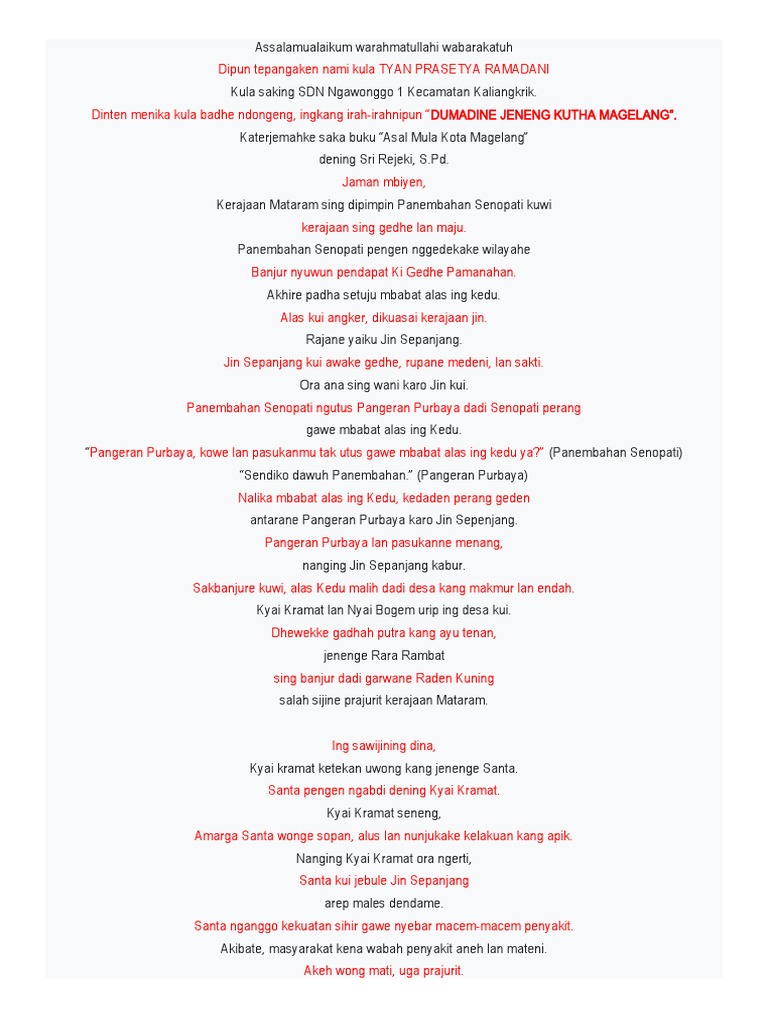 Dumadine Kutha Magelang 3 | PDF