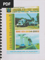 Sni Mix Design Beton 2012 | PDF