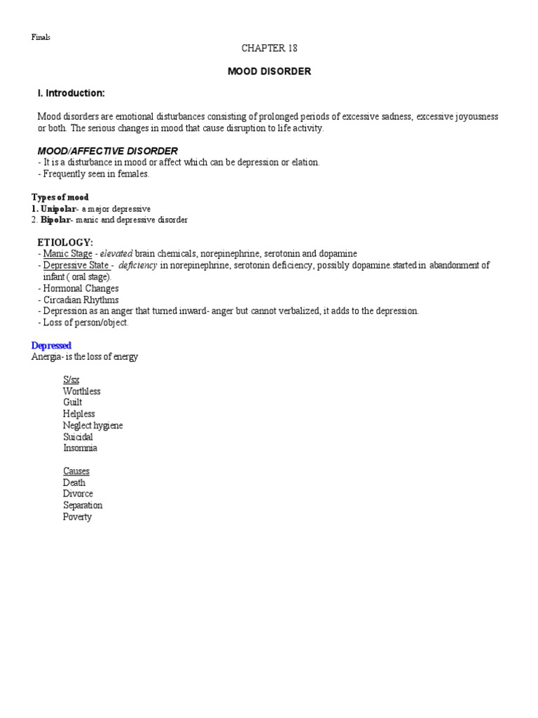 Module Disorder | PDF | Mood Disorders | Major Depressive Disorder