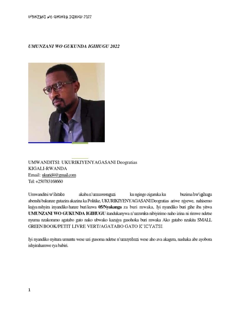 Umunzani wo Gukunda Igihugu 2022 | PDF | Hindu Gods | Hindu Deities
