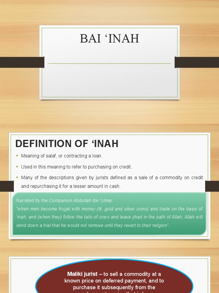 Bay' 'Inah | PDF | Hadith | Sharia