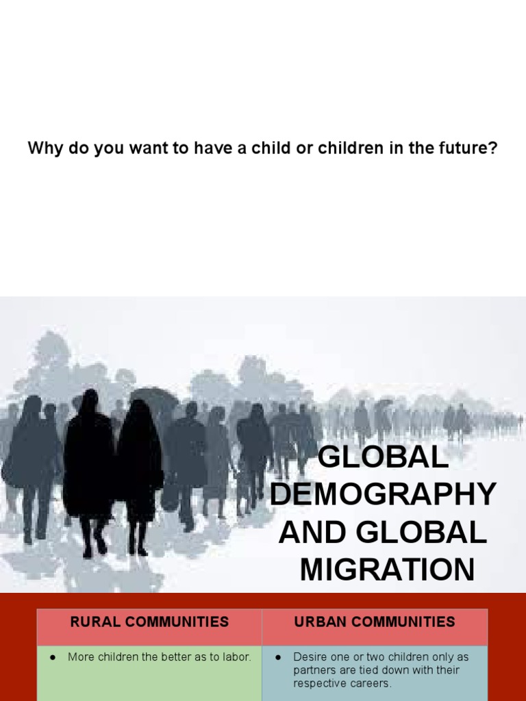 Global Demography and Global Migration | PDF | Immigration | Human ...