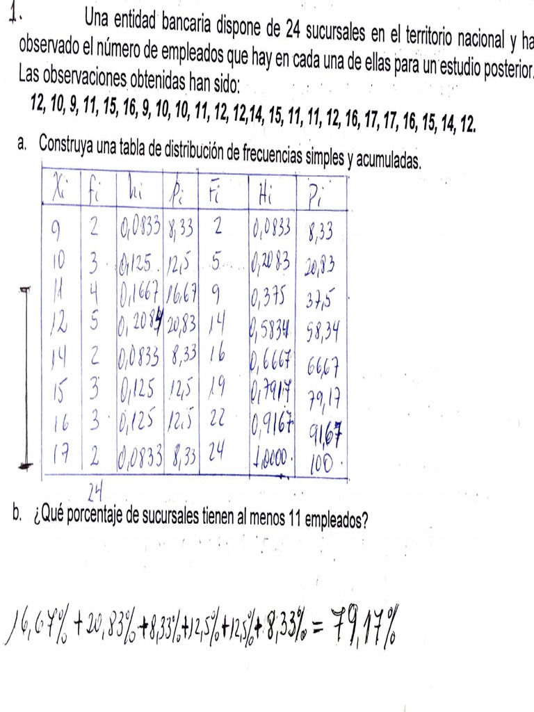 Ejercicios Resueltos-Variables Cuántitativas | PDF