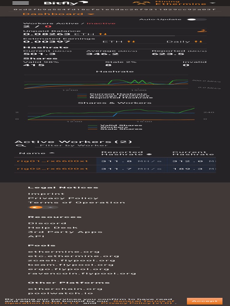 Dashboard - Ethermine - Ethereum (ETH) Mining Pool | PDF | Information Technology Management ...