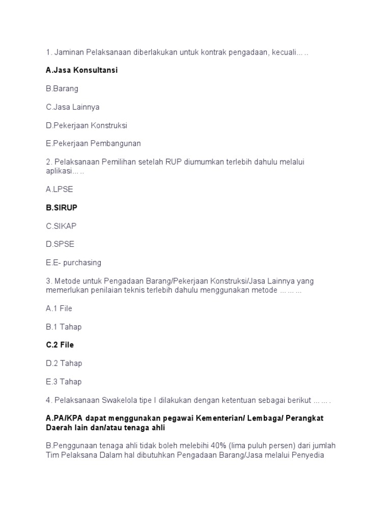 Try Out 3 SKB SPNS 2021 | PDF | Bisnis